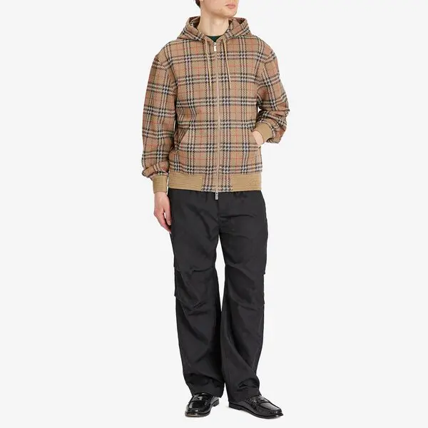 Burberry Check Zip Hoodie In Nut Ip Check - 70% Off | Editorialist